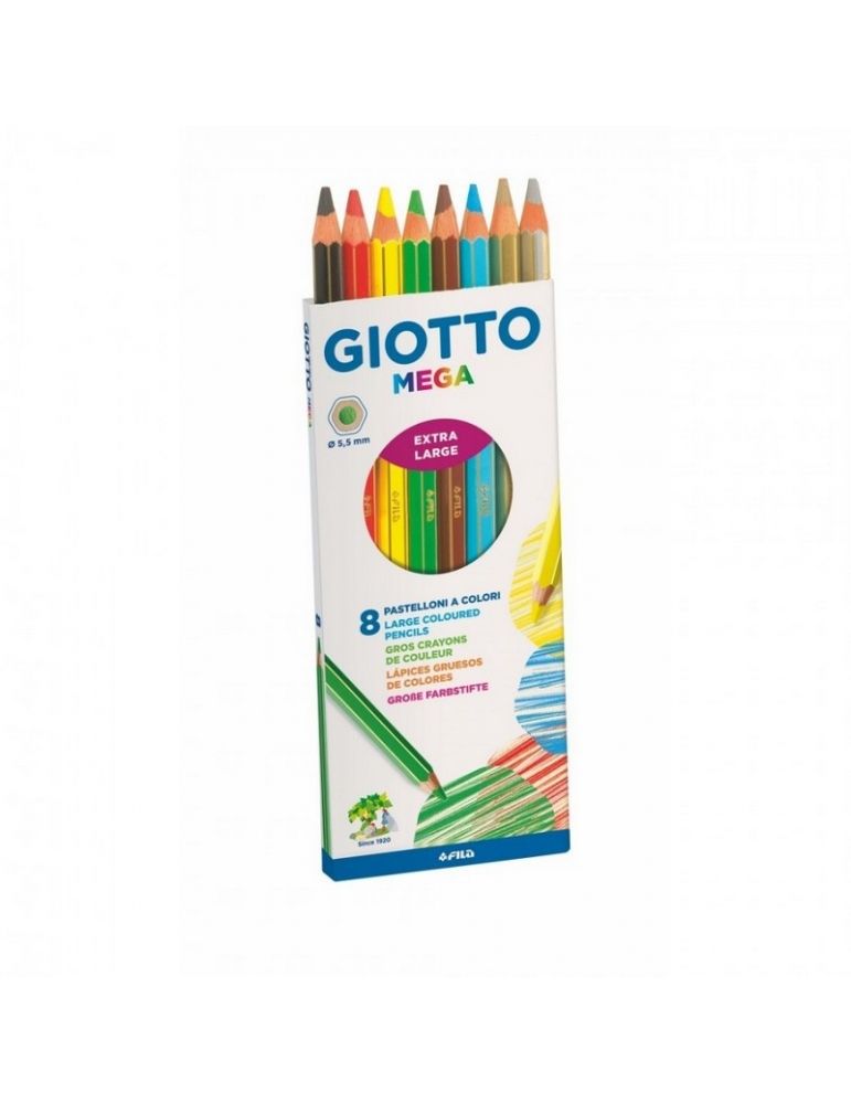 Matite Colorate Giotto FILA Mega Confezione 8 Colori - Mega 1941